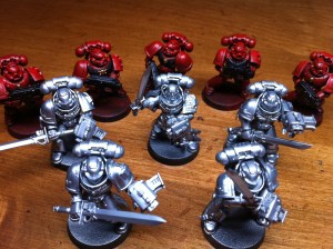 Testors Metalizer on Games Workshop Grey Knights Space Marines | 30mm ...
